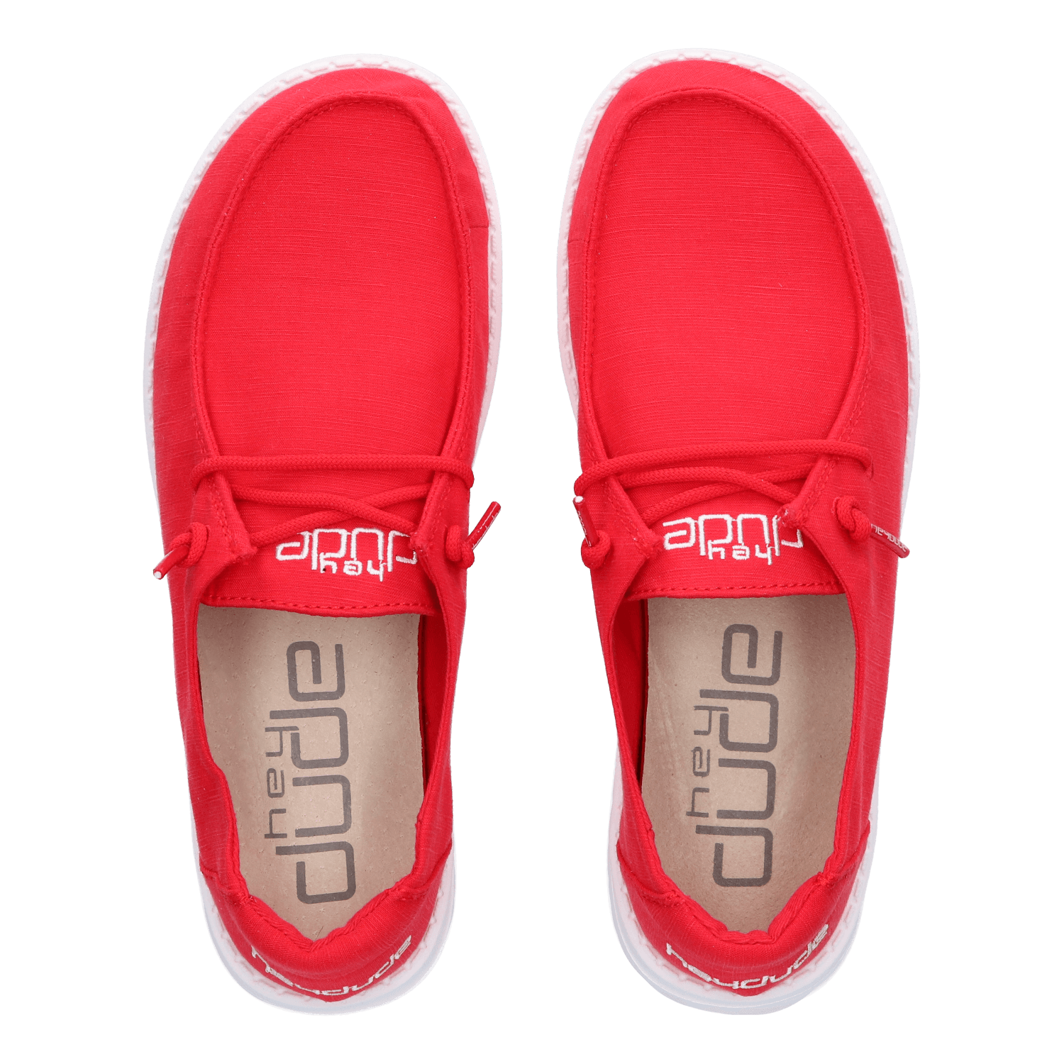 Wendy Slub Dames Instappers Rood HD40063-610 | HEYDUDE